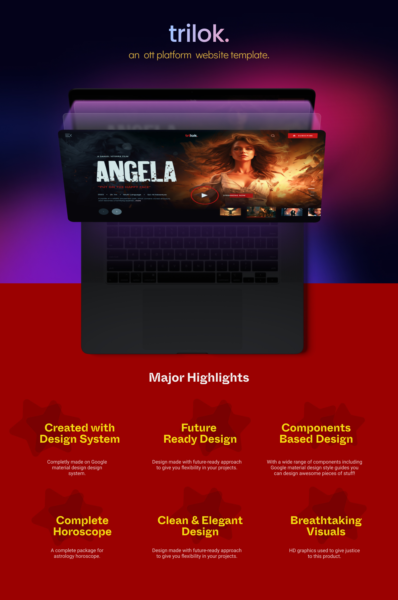 Trilok | OTT Platform Figma Template by WordPress-Studio | ThemeForest